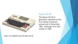 Early laptops - by Paola | PPT