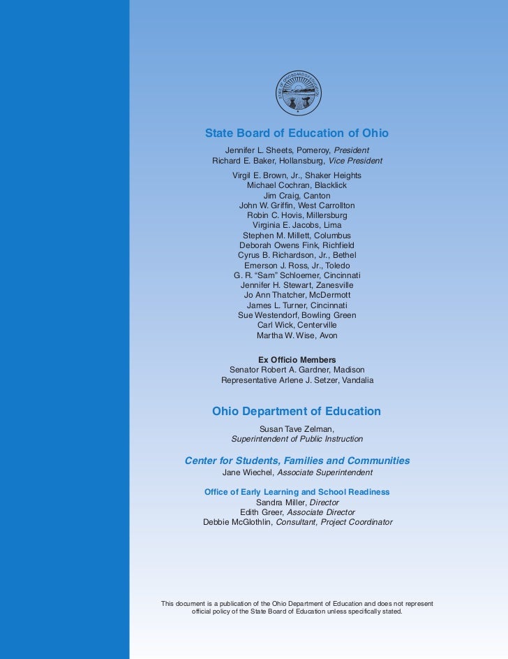 Early Learning Content Standards Of Ohio early-learning-content-standards-of-ohio