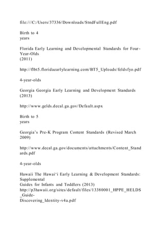 Early Learning & Developmental Guidelines July 2017 1 | DOCX