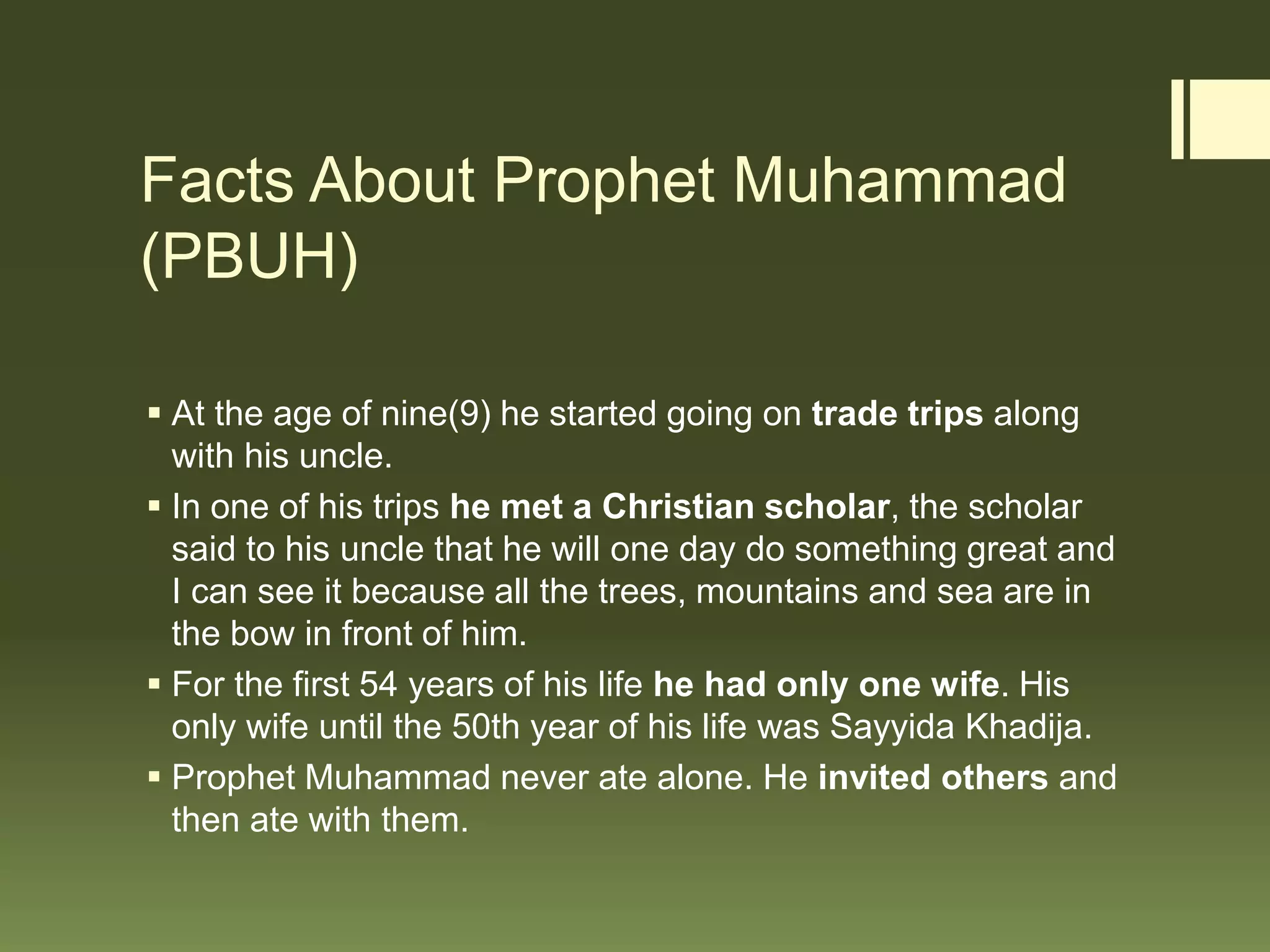 Early life of muhammad saw | PPTX