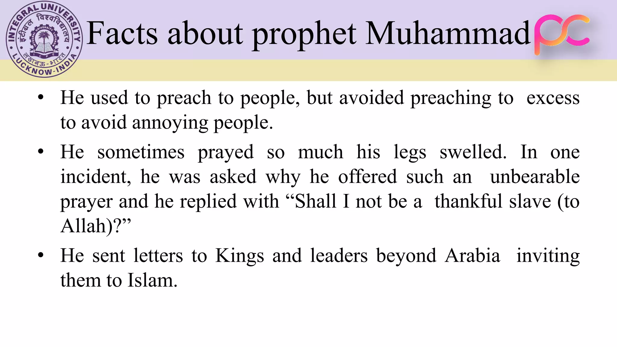 Unit 5 Global Issues- Early life of Prophet Muhammad | PPT