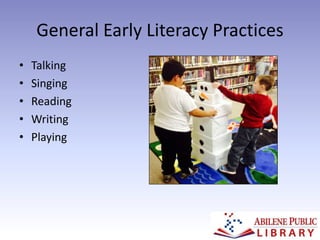 Early Literacy in Action | PPTX