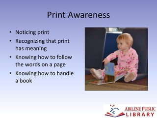 Early Literacy in Action | PPT
