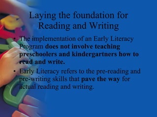 Early literacy part1 | PPT