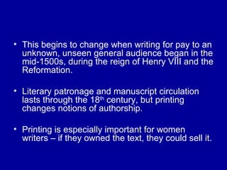 Early literature | PPT