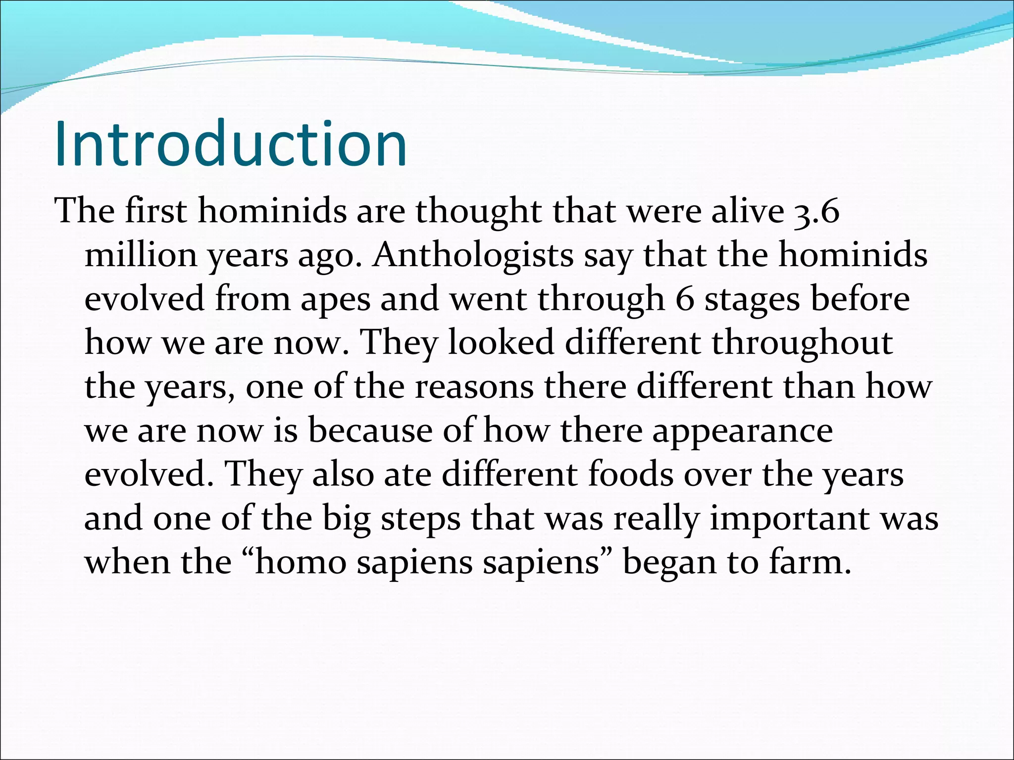 Early man appearance socials andres | PPT