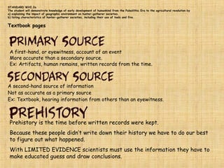 Early Man Notes | PPT