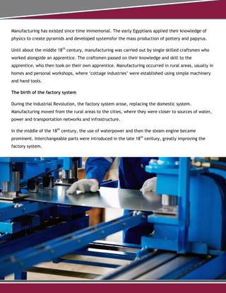 Early Manufacturing | PDF