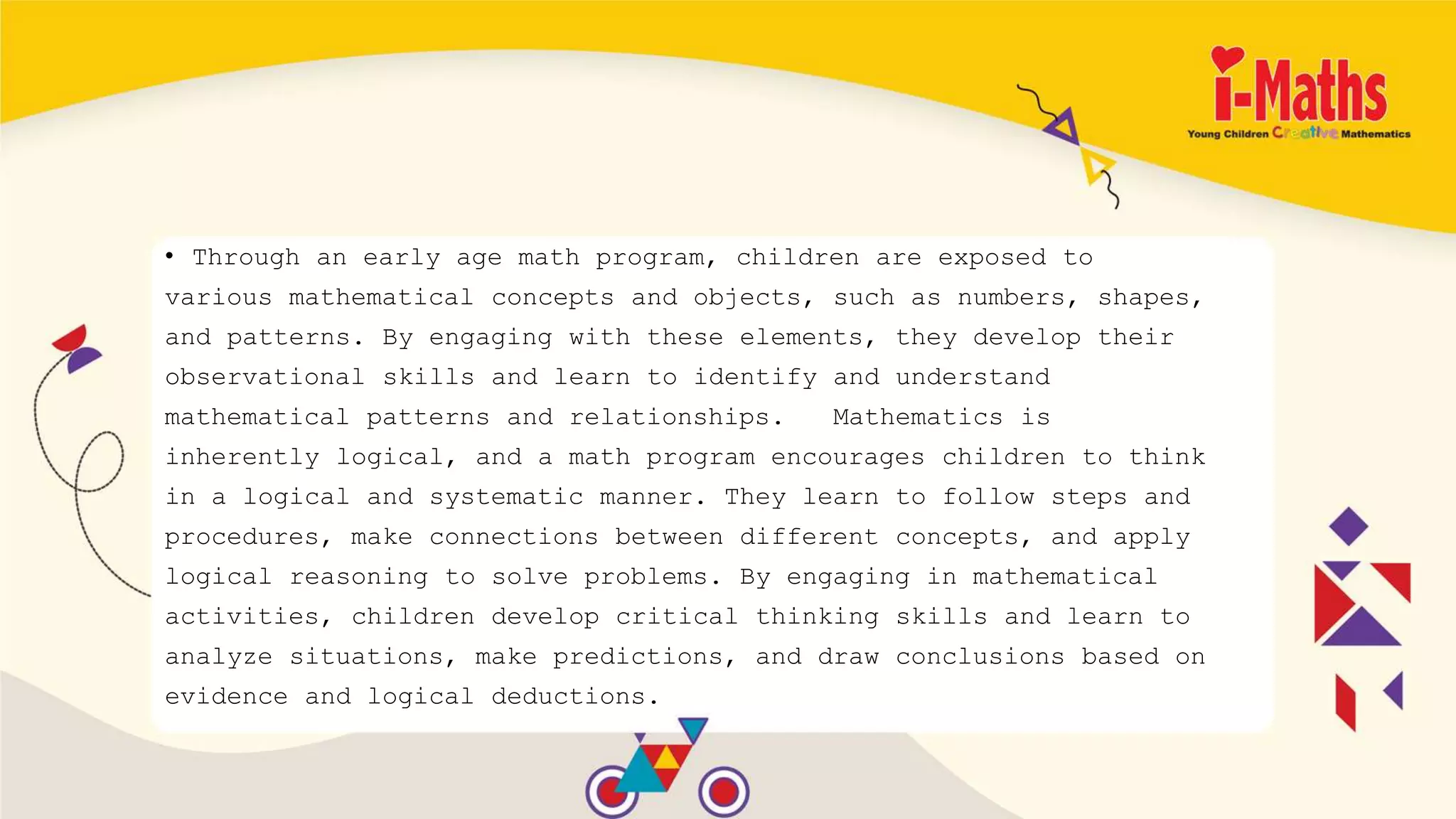 Early Math Excellence Discovering The Benefits O f Kindergarten Math.pptx