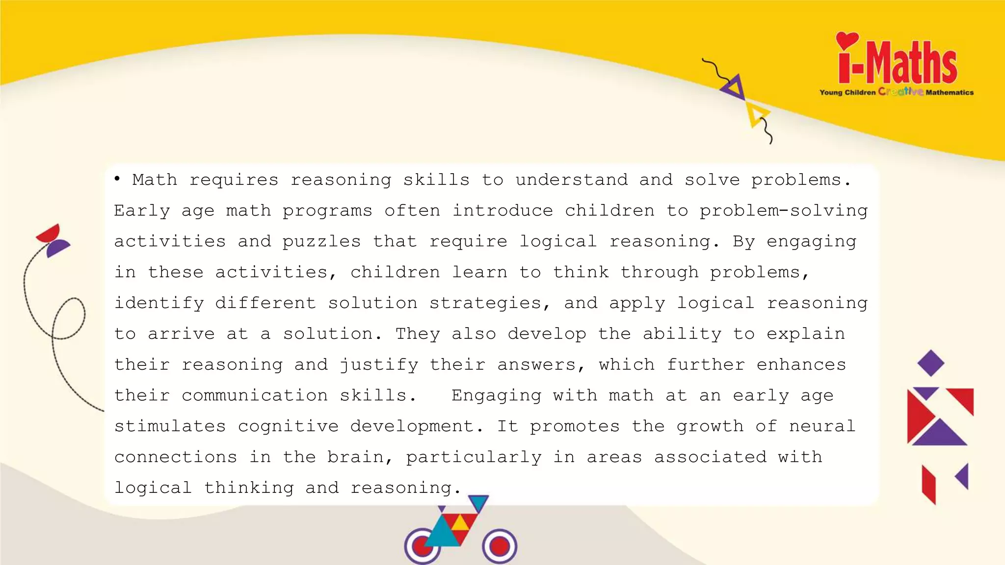 Early Math Excellence Discovering The Benefits O f Kindergarten Math.pptx