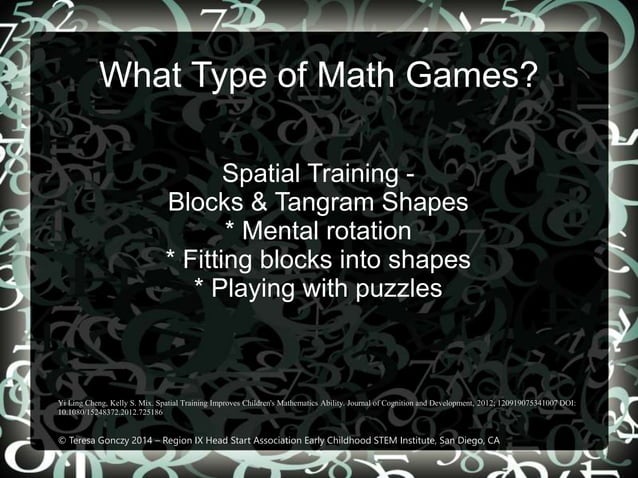 Creating Early Math Games that Work! | PPT