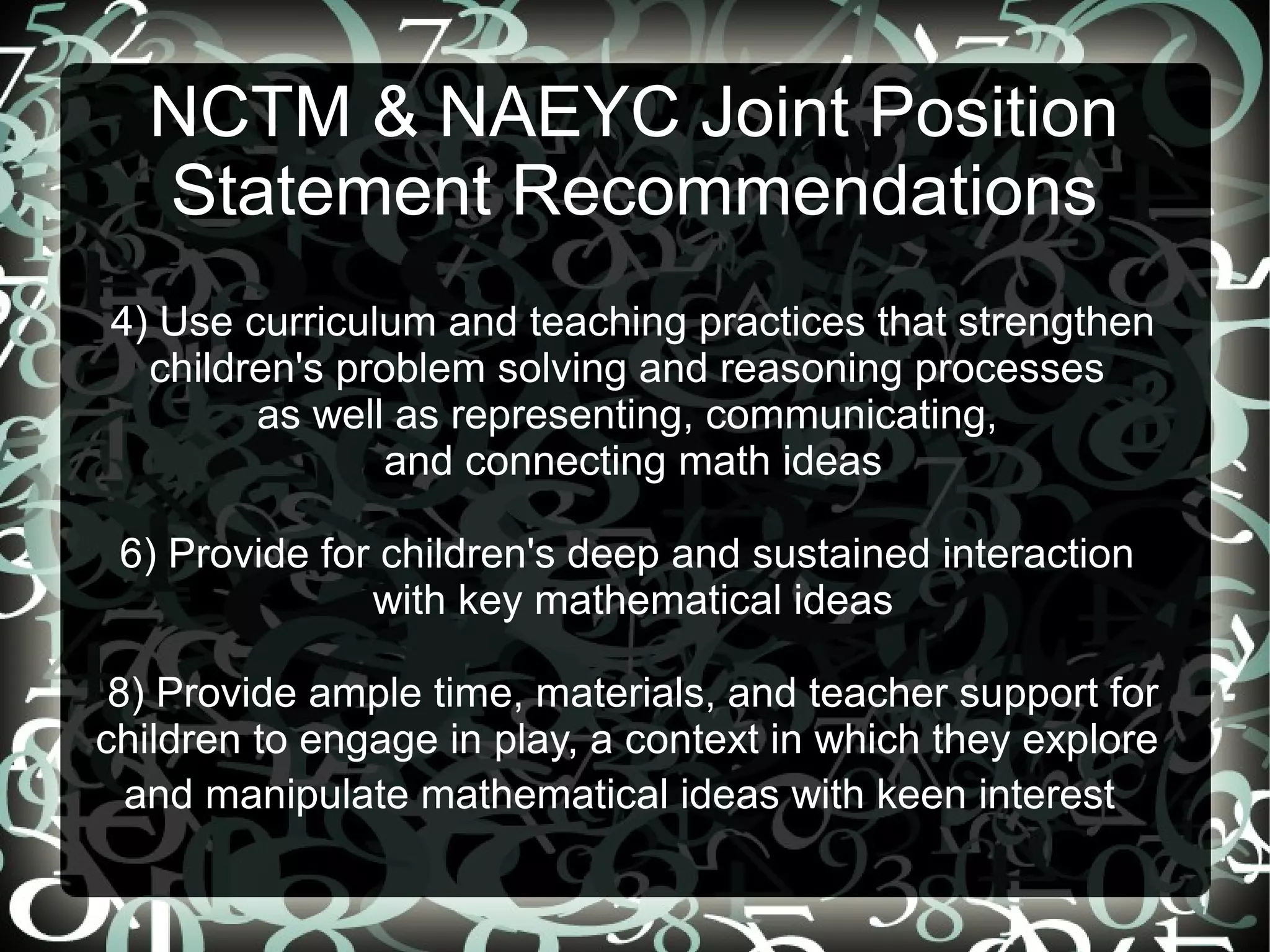 NAEYC - Early Math Talk | PPT