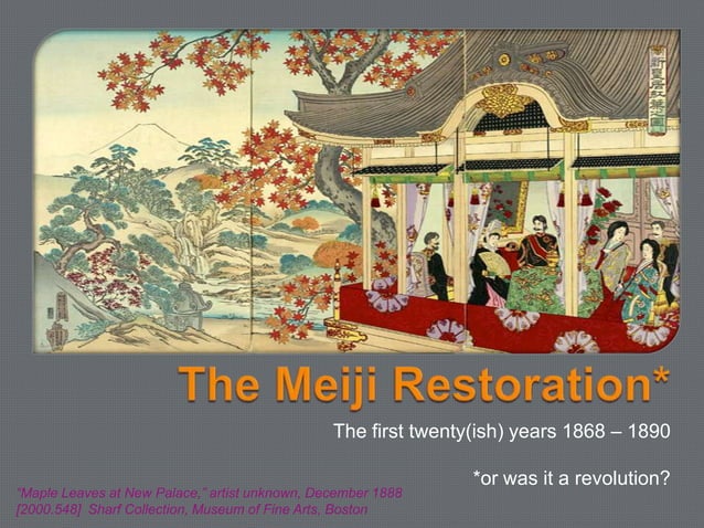 Japan: The Meiji Restoration overview | PPTX | Death, Injury, or ...