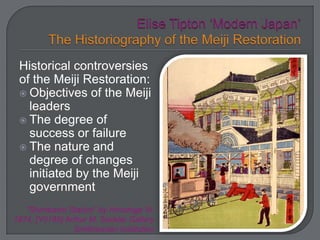 Japan: The Meiji Restoration overview | PPTX