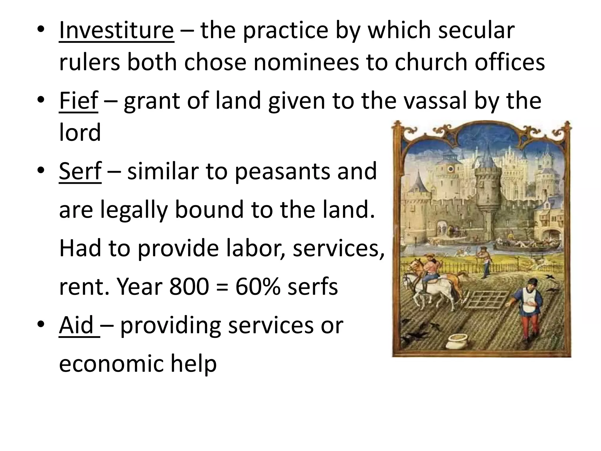 Early Middle Ages Vocab | PPT