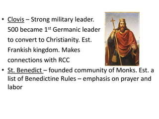 Early Middle Ages Vocab | PPT