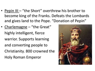 Early Middle Ages Vocab | PPTX
