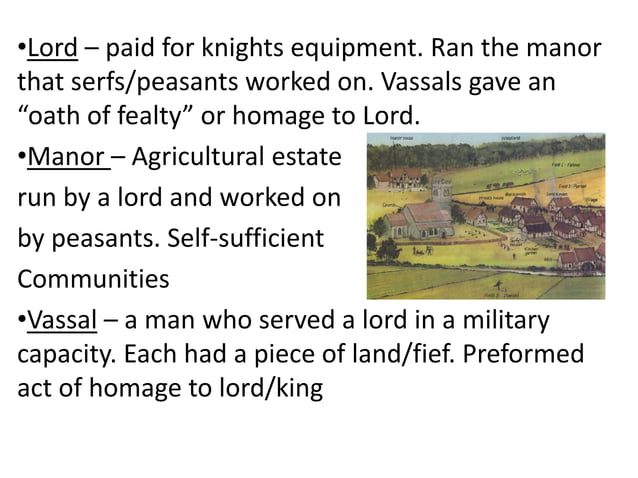 Early Middle Ages Vocab | PPT