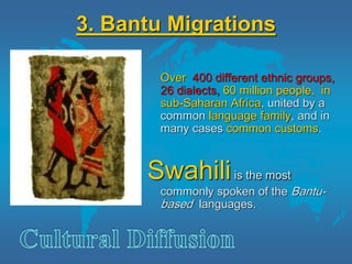 Early migrations bantu, indo europeans, austronesians | PPT