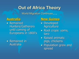Early migrations bantu, indo europeans, austronesians | PPT