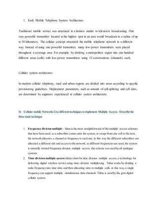 Early Mobile Telephone System Architecture.docx