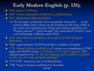 Early modern english | PPTX