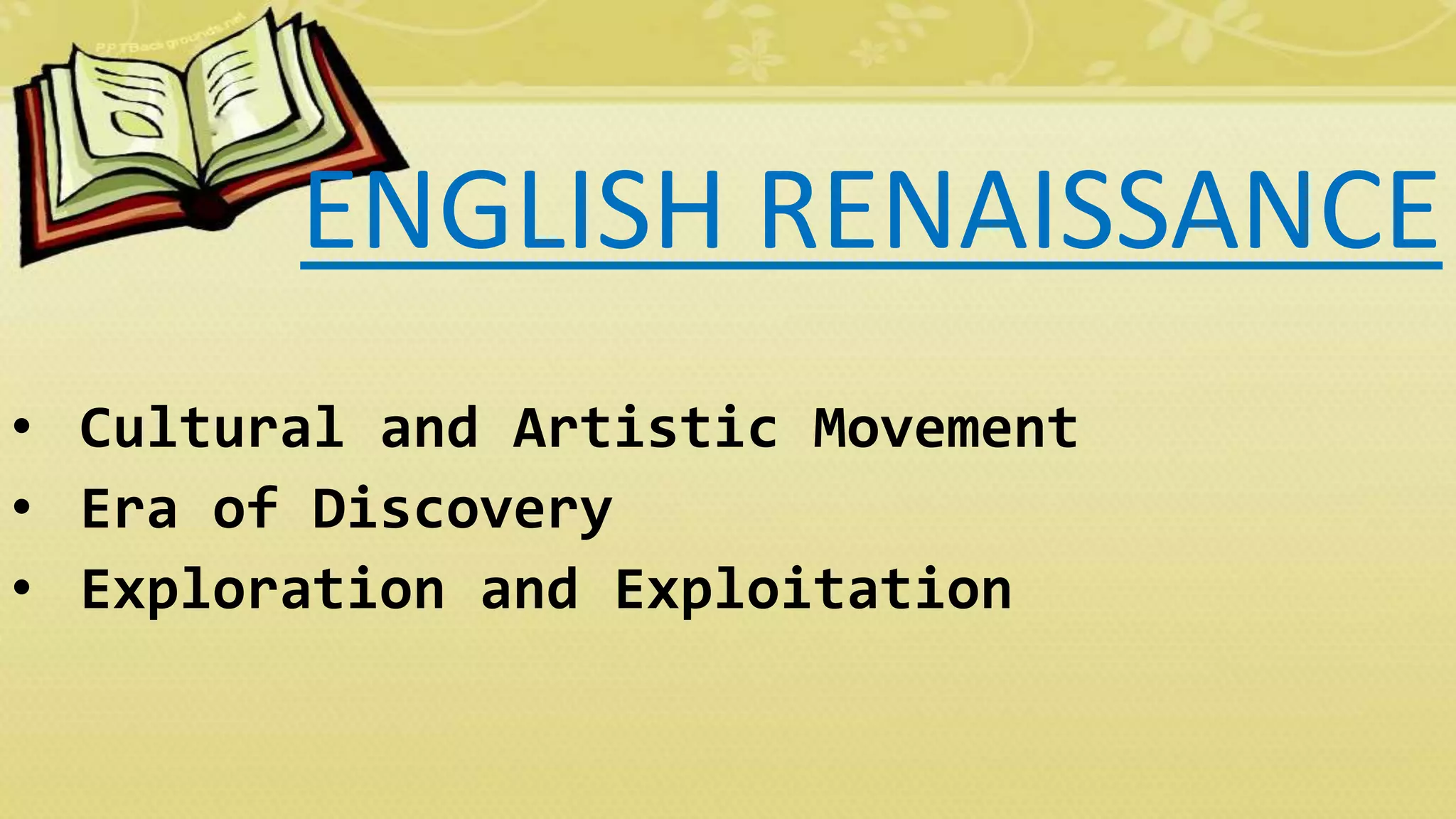 Early modern english literature | PPTX