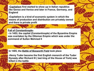 Early modern europe 15th and 16th century | PPT