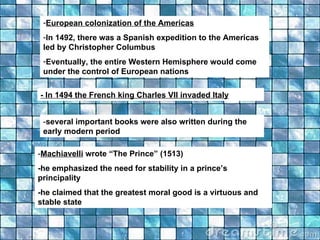 Early modern europe 15th and 16th century | PPT
