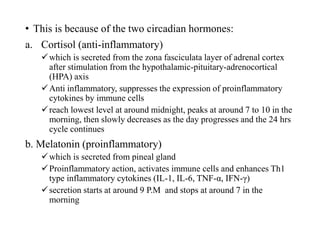 Basis for early morning stiffness in Rheumatoid arthritis | PPTX