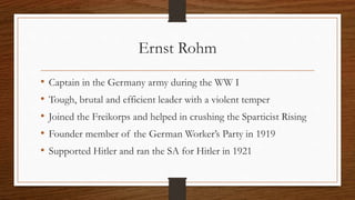 Early nazi leaders | PPTX