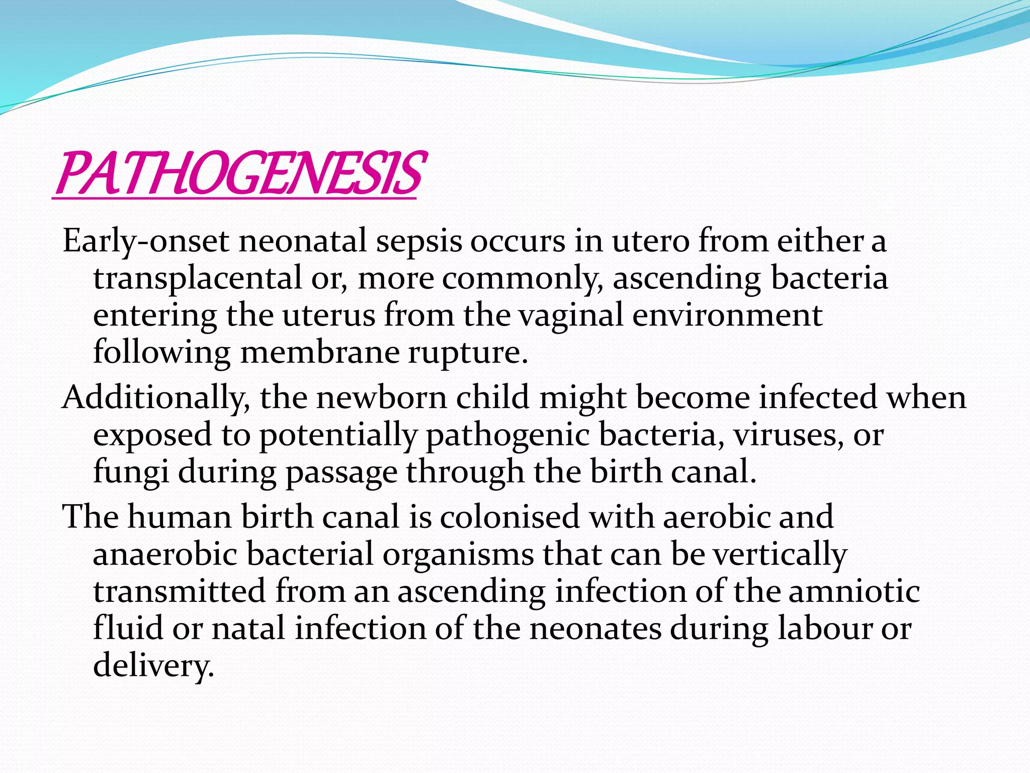 Early neonatal sepsis | PPTX
