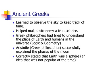 Early Observers Astronomers ppt jshay v1.ppt