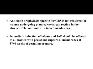 Early onset of neonatal group b streptococcus diseases zharif | PPTX