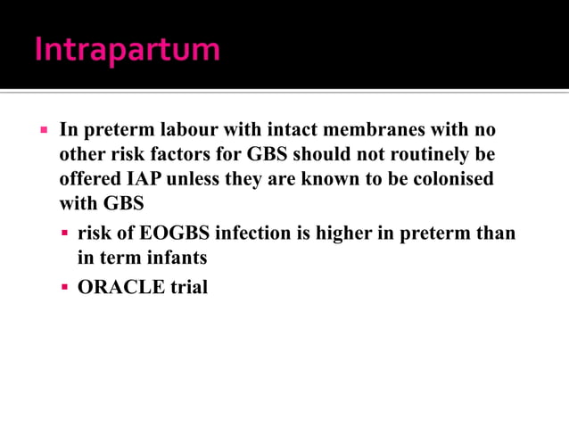 Early onset of neonatal group b streptococcus diseases zharif | PPT