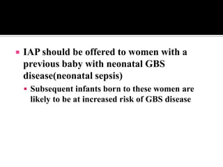 Early onset of neonatal group b streptococcus diseases zharif | PPTX