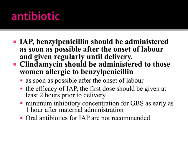 Early onset of neonatal group b streptococcus diseases zharif | PPT