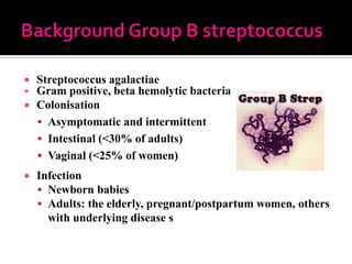 Early onset of neonatal group b streptococcus diseases zharif | PPTX