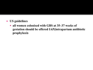 Early onset of neonatal group b streptococcus diseases zharif | PPTX