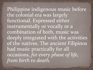 Early philippine music | PPT
