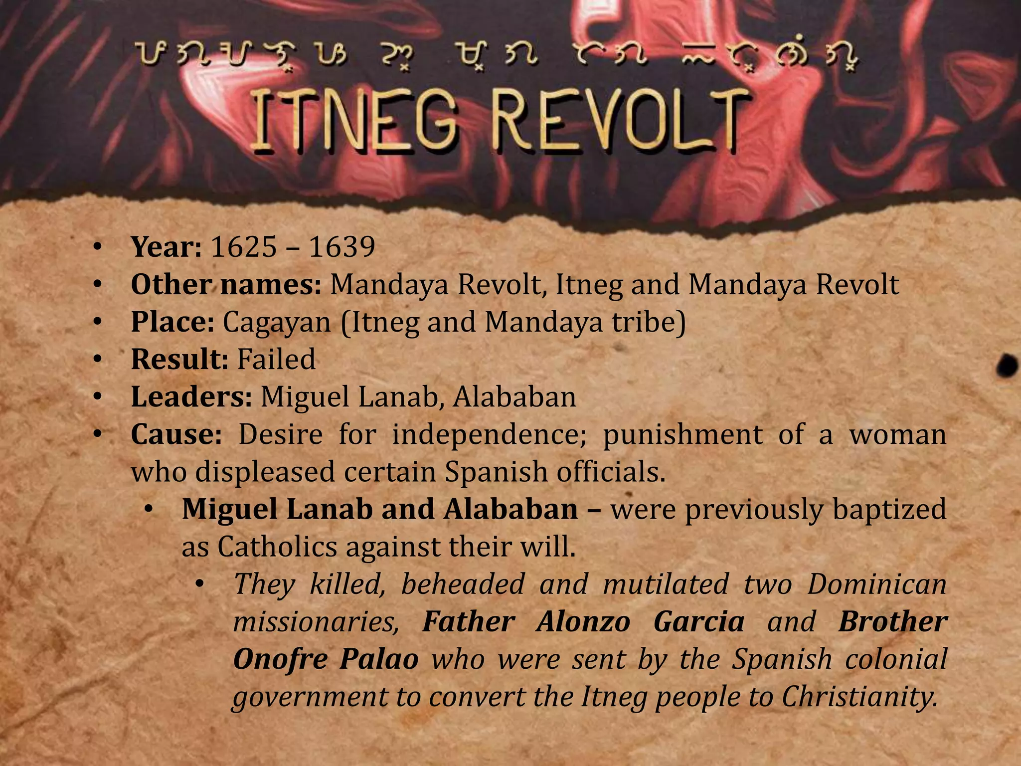 Early Philippine Revolution (1574-1841) | PPTX