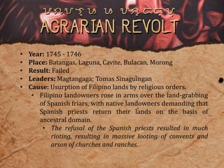 Early Philippine Revolution (1574-1841) | PPTX