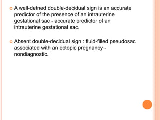 utrasound in Early pregnancy | PPTX