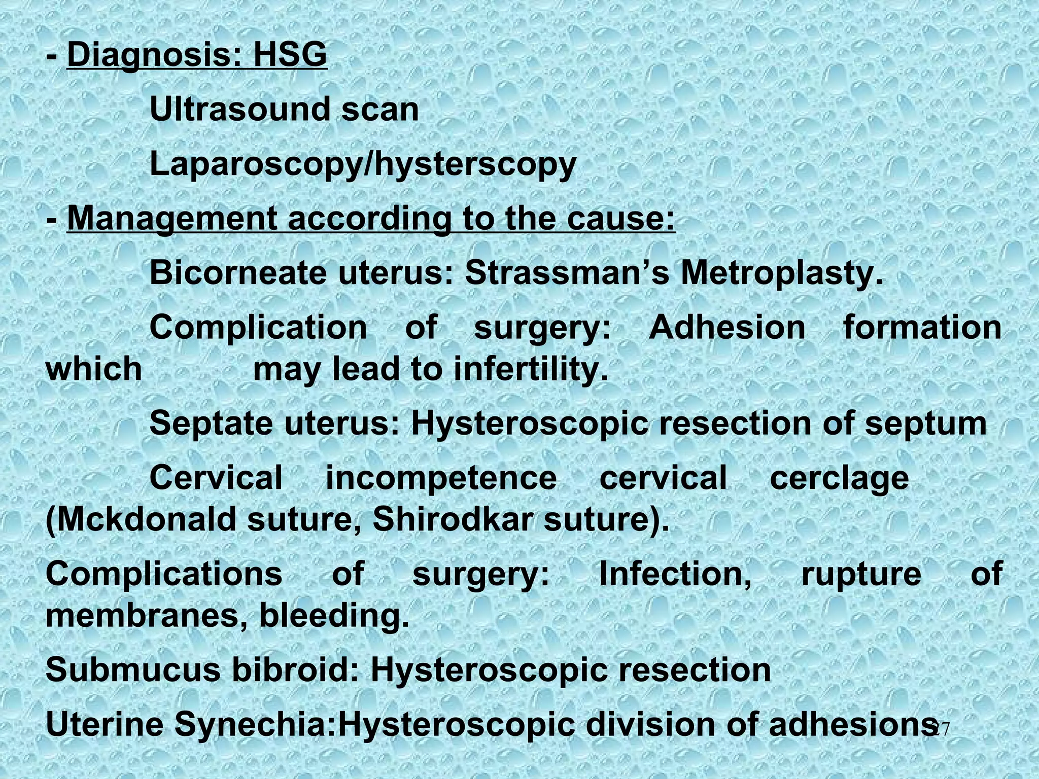 Gynecology 5th year, 3rd & 4th lectures (Dr. Muhabat Salih Saeid) | PPT