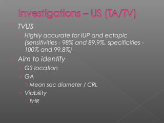 PV bleeding and pain in early pregnancy | PPT