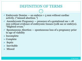 Early pregnancy loss | PPTX