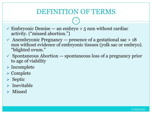 Early pregnancy loss | PPTX | Pregnancy | Reproductive Health