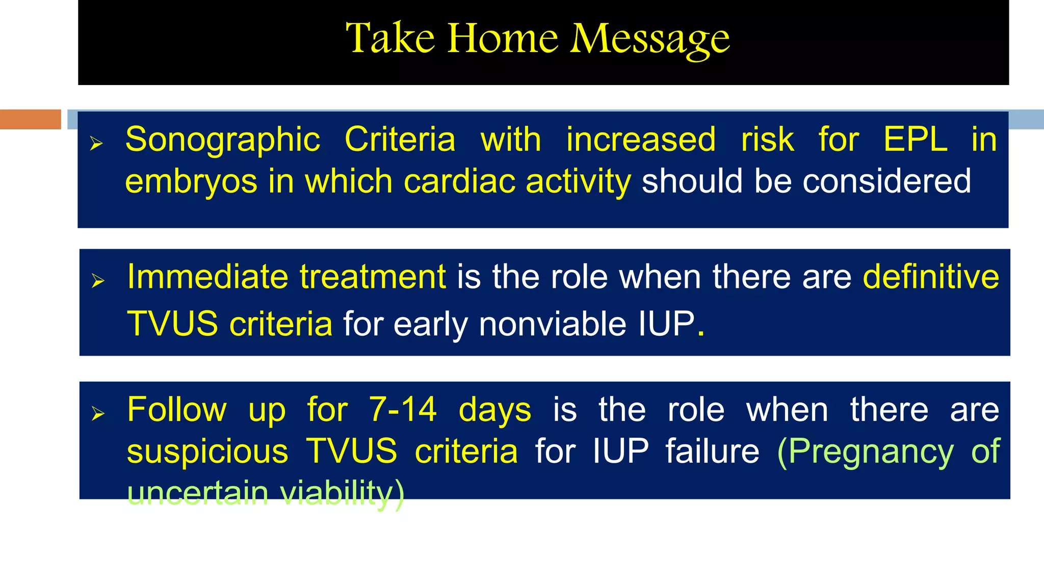 Early Pregnancy Loss a Simplified Ultrasound Approche Dr/ Ahmed Walid ...