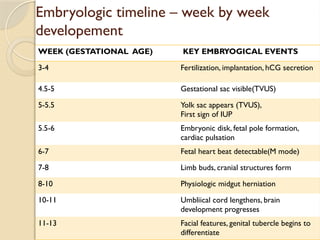 EARLY PREGNANCY SCAN by department of radiology | PPTX