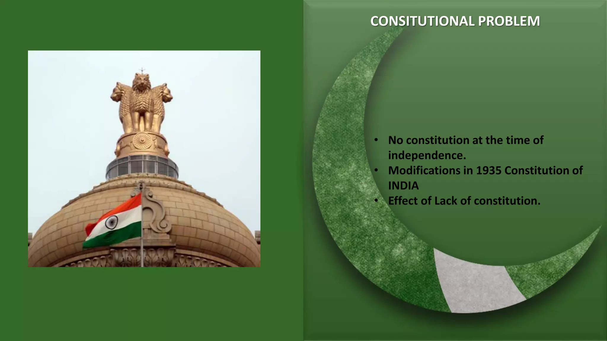 Early problems of pakistan | PPTX